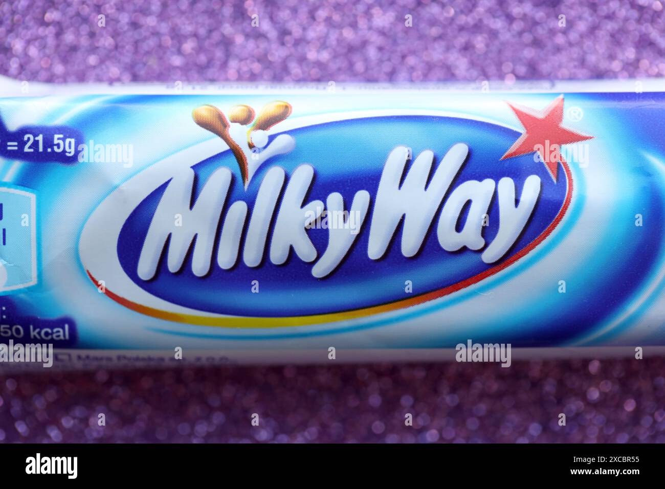 KYIV, UKRAINE - APRIL 20, 2024 Milky Way or MilkyWay small chocolate ...