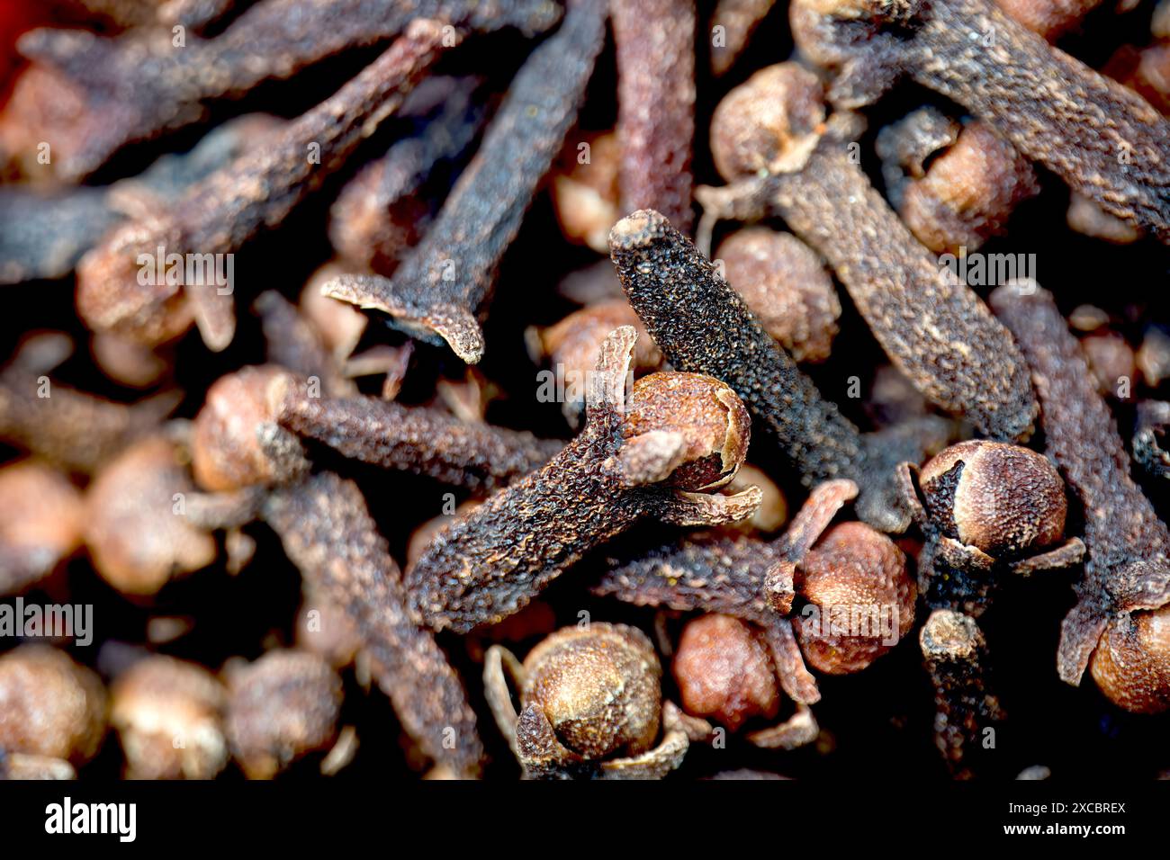 close-up view of dried cloves background Stock Photo - Alamy