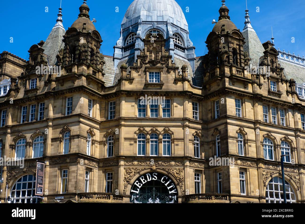 Leeds England: 2nd Jun 2024: Leeds Kirkgate Market hall exterior ...
