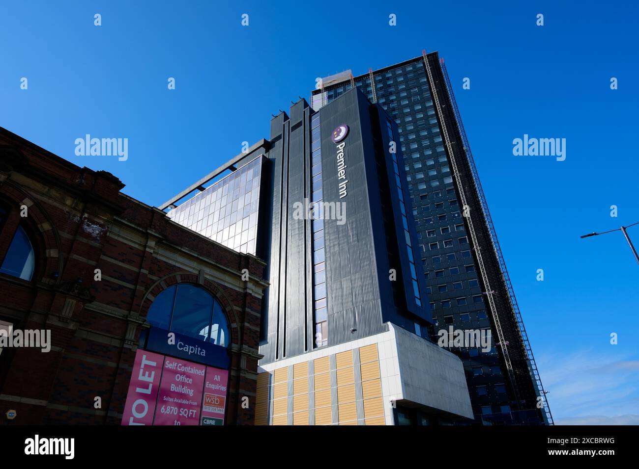 Leeds England: 2nd Jun 2024: Premier Inn hotel at Leeds First Direct ...