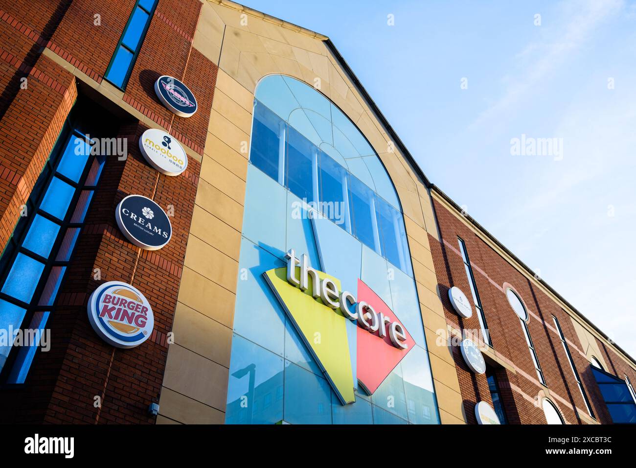 Leeds England: 2nd Jun 2024: The Core leeds shopping centre and ...