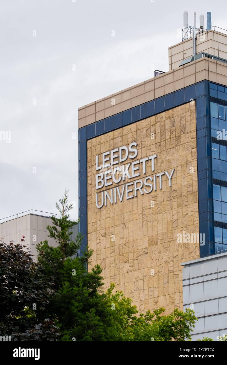 Leeds England: 3rd June 2024: Leeds Beckett University exterior Campus ...