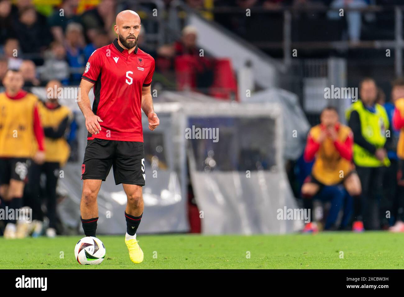 DORTMUND, GERMANY - JUNE 15: Arlind Ajeti of Albania in action during ...