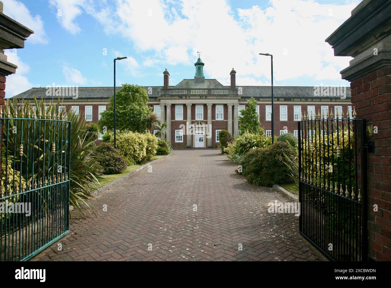 A view of the entrance to the Queen Mary School for Girls, Lytham St ...