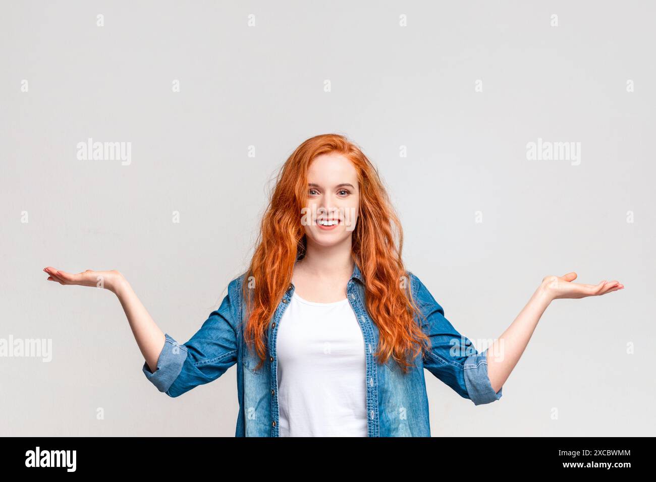Woman red hair confidently standing hi-res stock photography and images ...