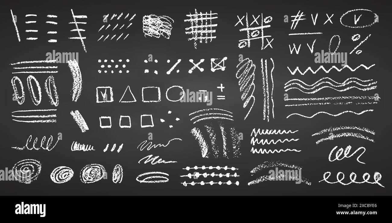 Charcoal pencil hand drawing curly lines, splash, squiggles and shapes ...