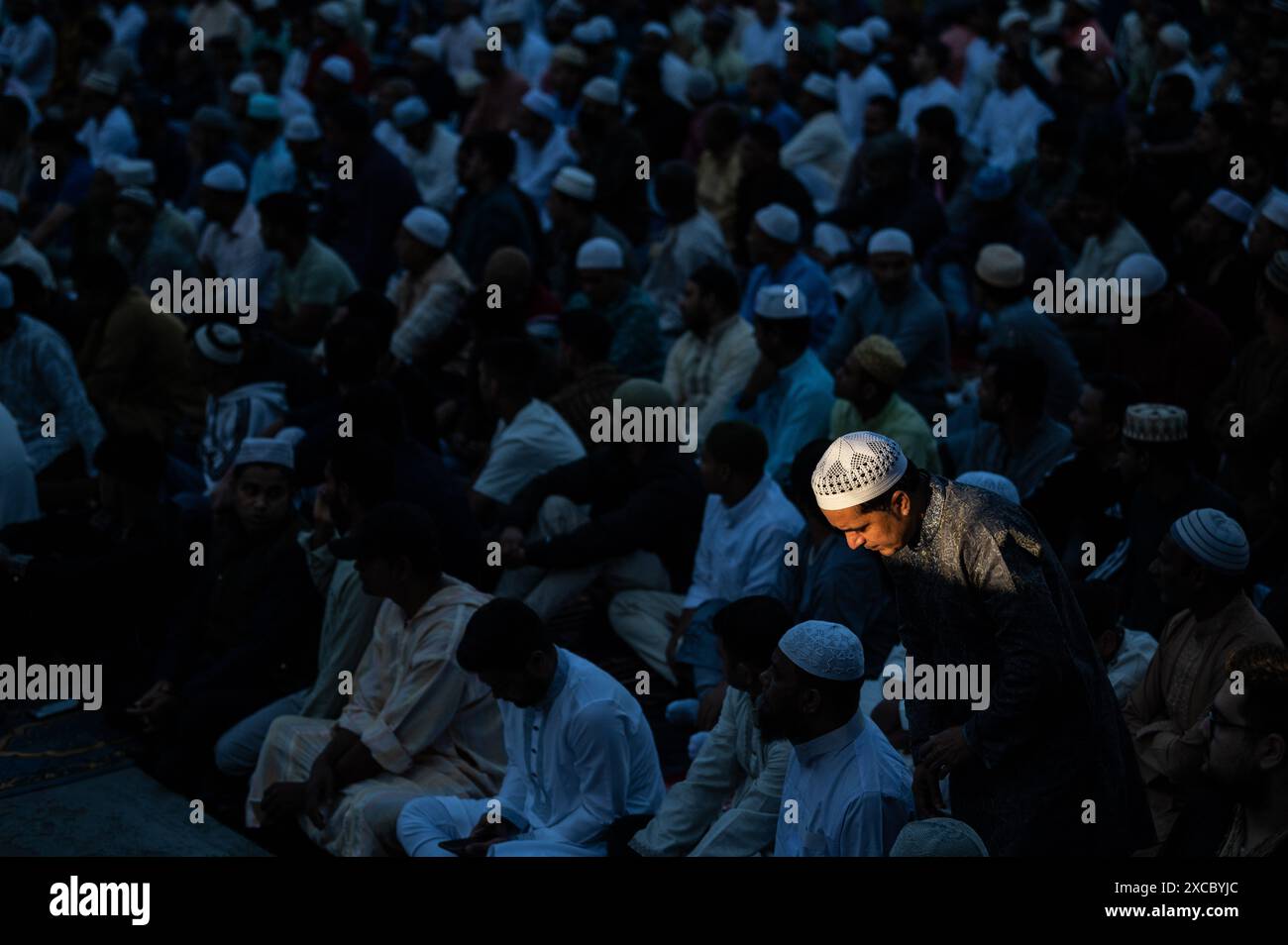 Madrid, Spain. 16th June, 2024. Muslim community in Madrid gathered for ...