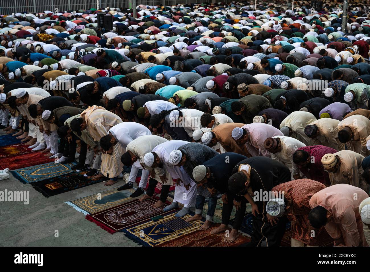 Madrid, Spain. 16th June, 2024. People of the Muslim community in ...