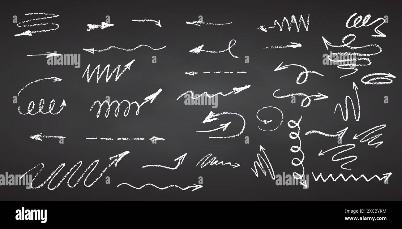 Charcoal pencil hand drawing curly arrows Swishes, swashes, swoops, swoosh, scribbles and ...