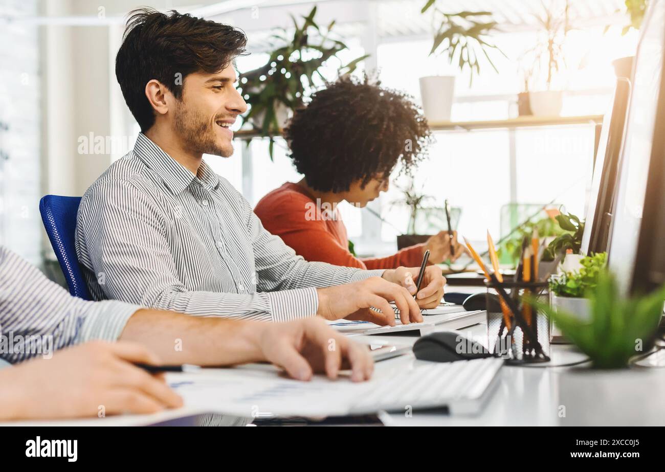 Working on daily tasks hi-res stock photography and images - Alamy