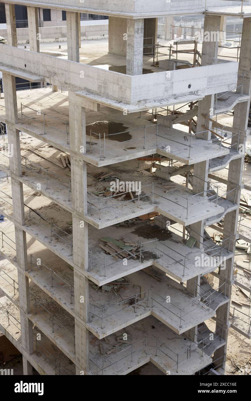Housing construction, concrete skeleton. Donostia (aka San Sebastian ...