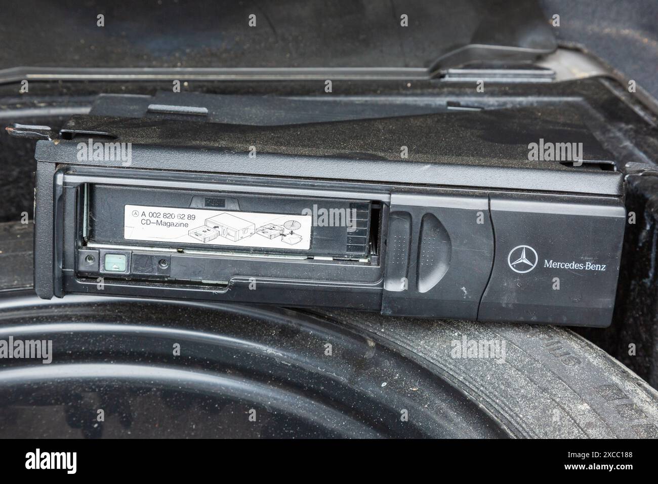 A Mercedes-Benz CD magazine Stock Photo - Alamy