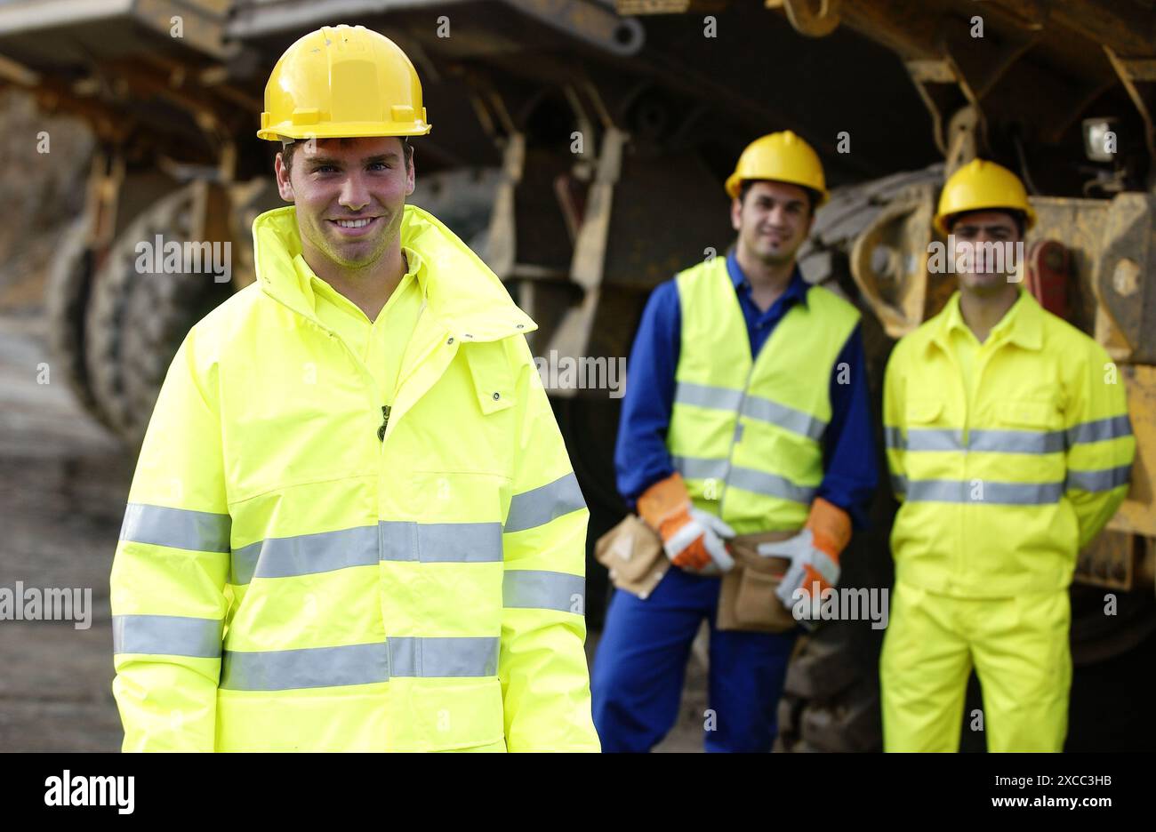Man boiler suit smile hi-res stock photography and images - Alamy