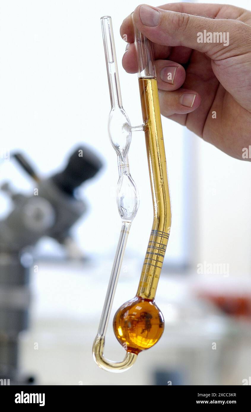 Viscosity meter. Metallurgical laboratory. Metal Industry Stock Photo ...