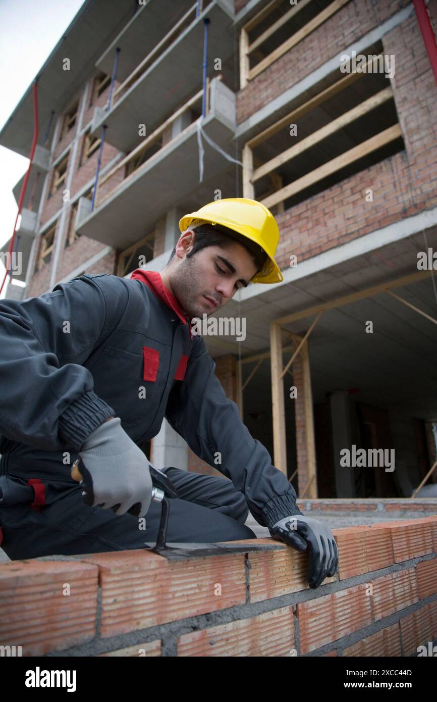 Construction workers lay foundation hi-res stock photography and images ...