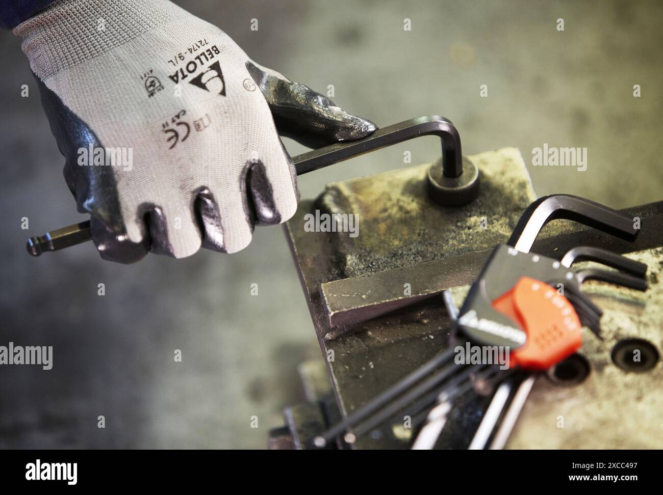 Maintenance, Allen key, handtool, metallurgy Stock Photo - Alamy