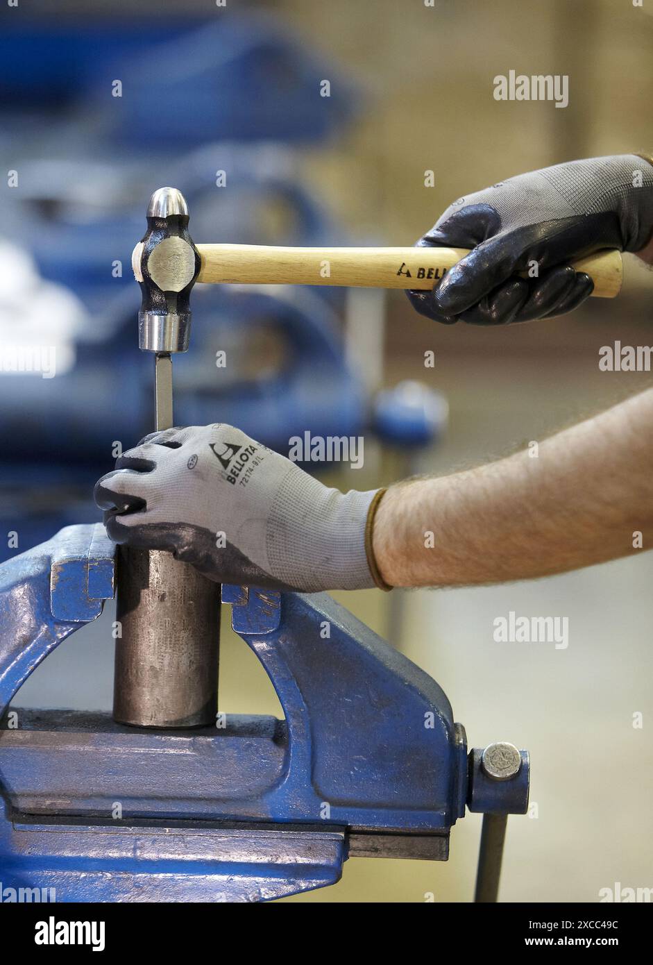Steel marking, metallurgy Stock Photo - Alamy