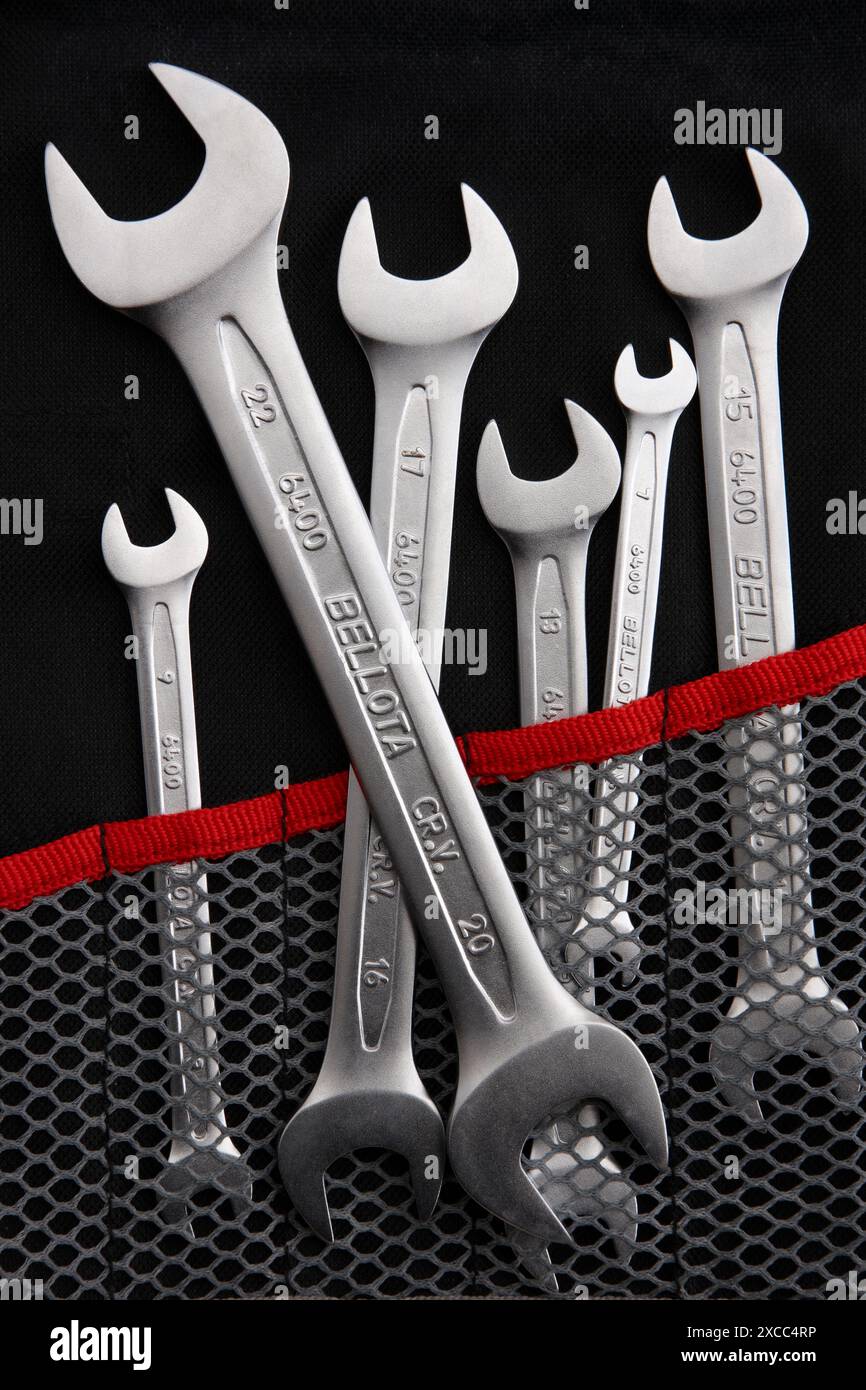 Set of open-ended spanners Stock Photo - Alamy