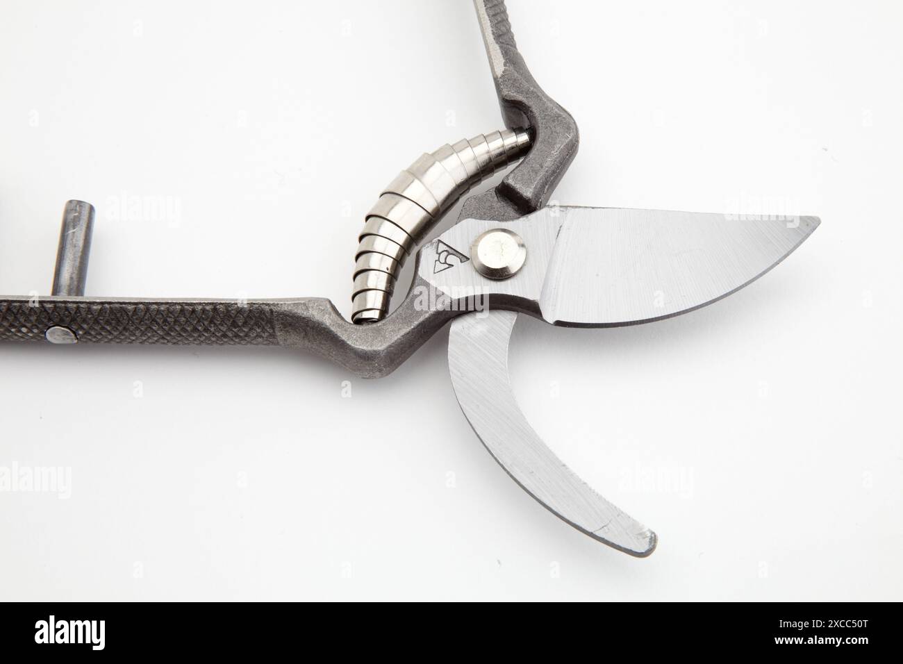 Pruning secateurs, Agricultural and gardening hand tools Stock Photo ...