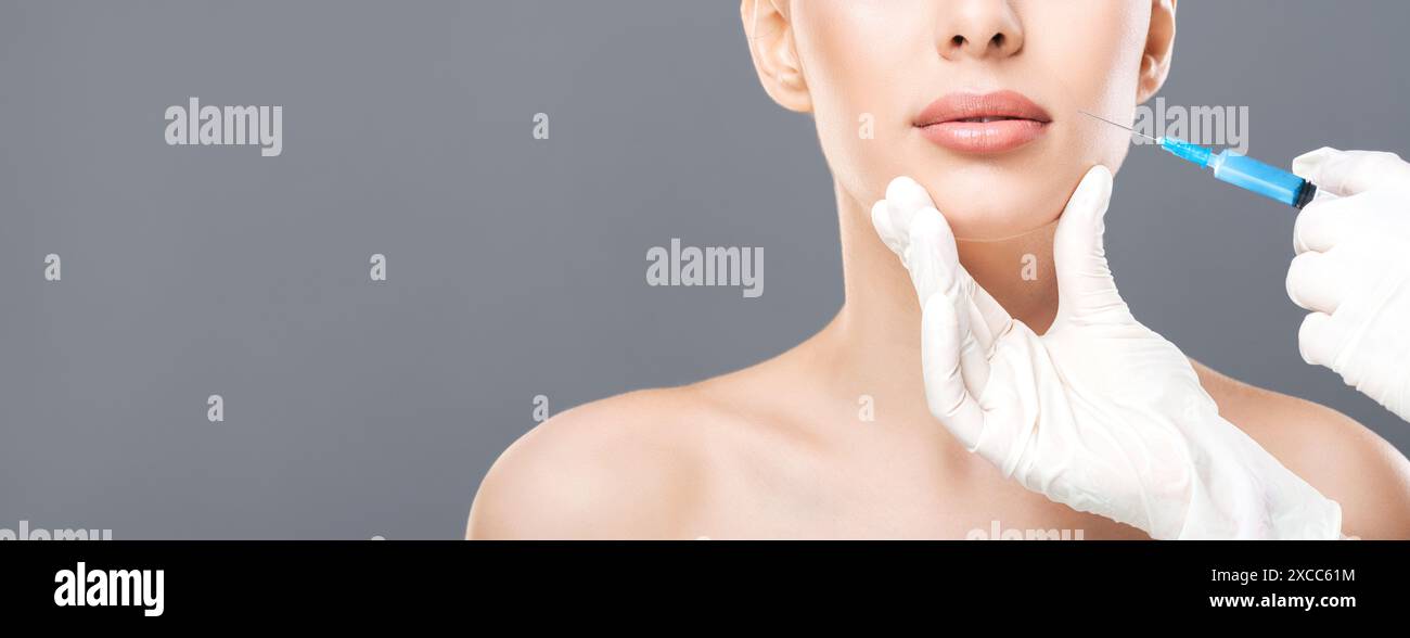 Mesotherapy lifting injections biorevitalization hi-res stock ...