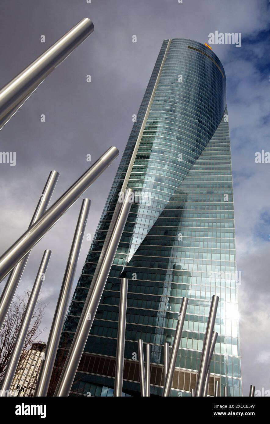 Torre Espacio, CTBA, Cuatro Torres Business Area, Madrid, Spain Stock ...