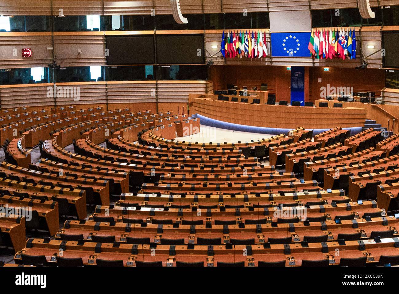 The European Parliament headquarters. Modern and contemporary ...