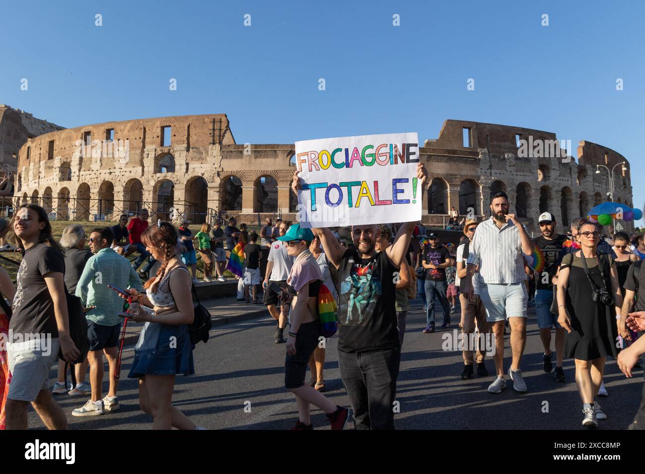 Rome Italy 15th June 2024 The Lgbtqia Pride Parade In Rome In Front
