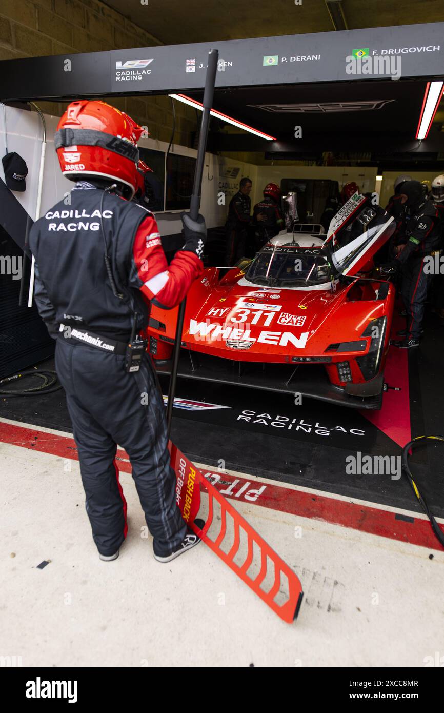 Le Mans, France. 16th June 2024. 311 DERANI Luis Felipe (bra), AITKEN Jack (gbr), DRUGOVICH ...
