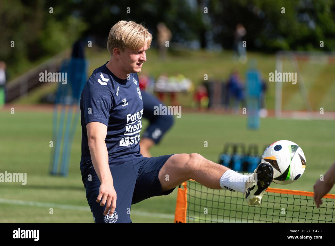 Kasper Dolberg Rasmussen (Daenemark, #12) Oeffentliches Training ...