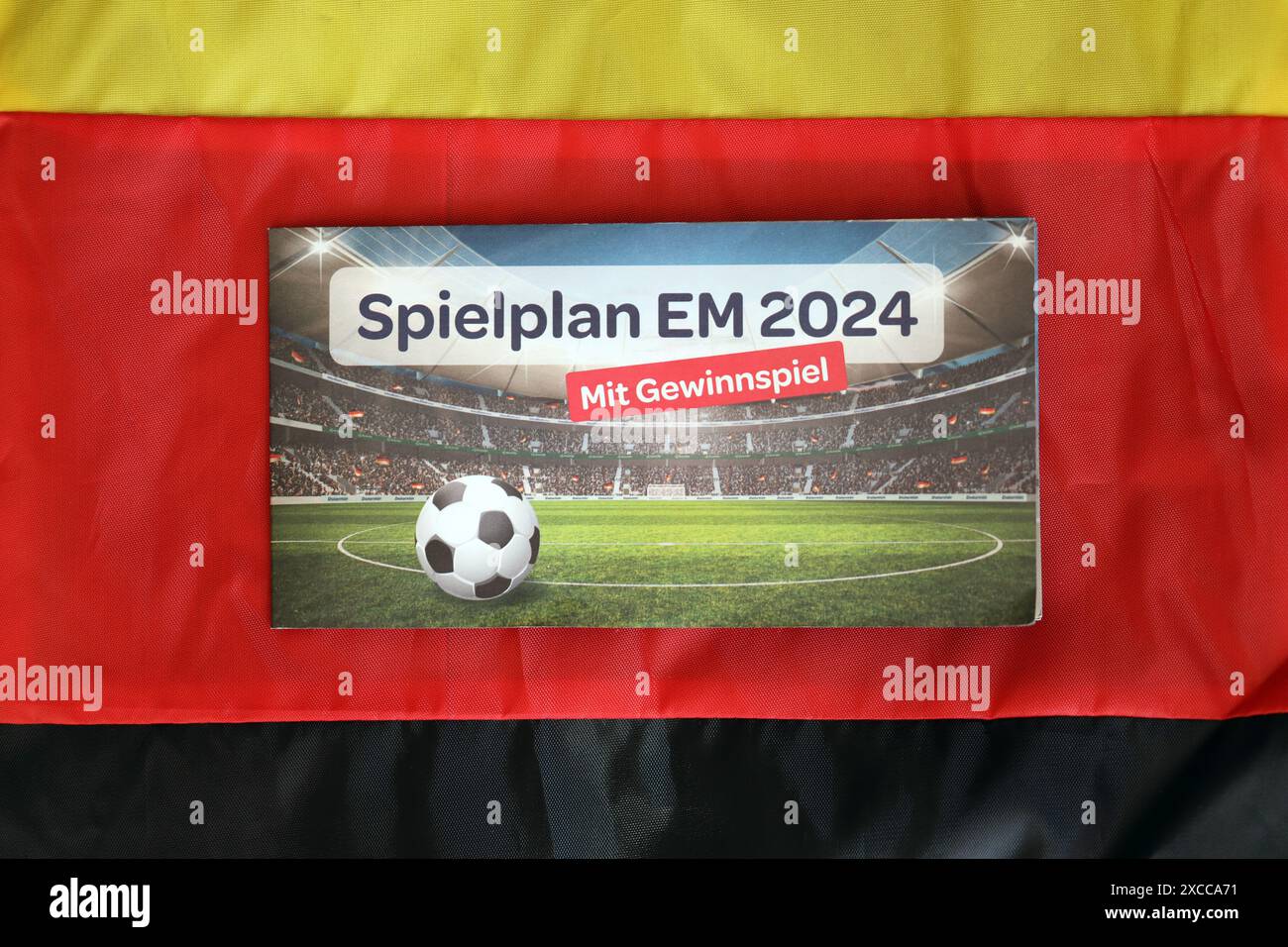 KYIV, UKRAINE - APRIL 20, 2024 Official UEFA Euro 2024 Germany paper ...