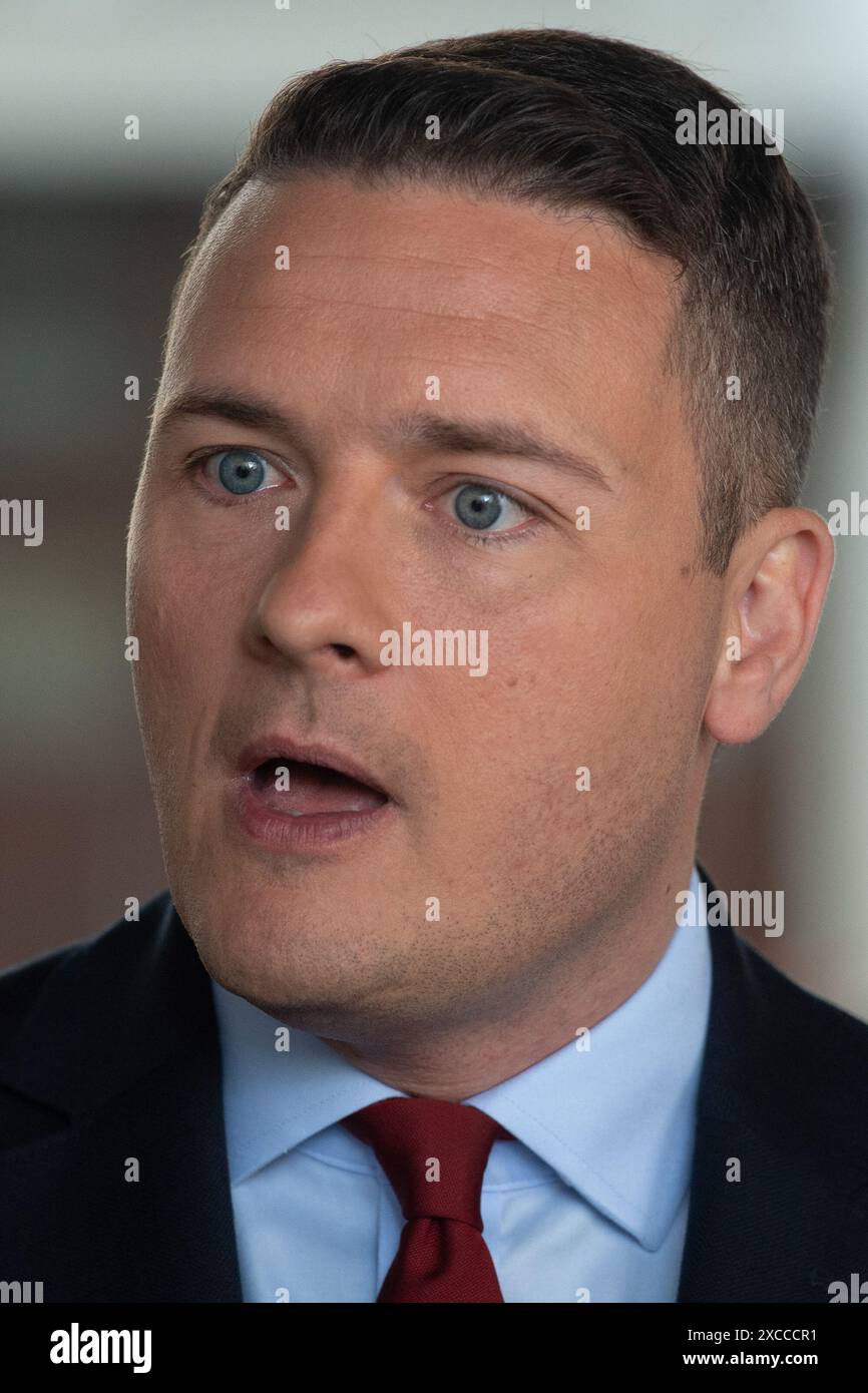London, UK. 16 Jun 2024. Pictured: Wes Streeting - Shadow Secretary of ...