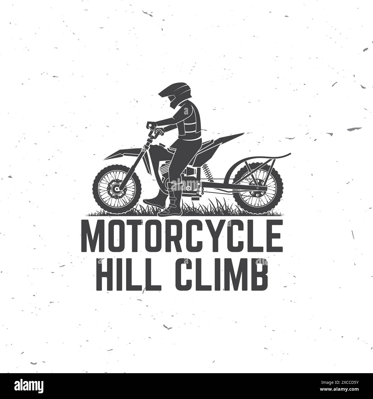 Motorcycle hill climb logo, badge, sticker. Vector illustration ...