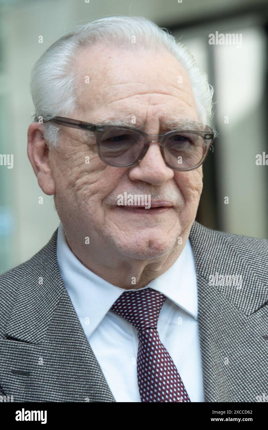 London, UK. 16 Jun 2024. Pictured: Actor Brian Cox departs BBC ...