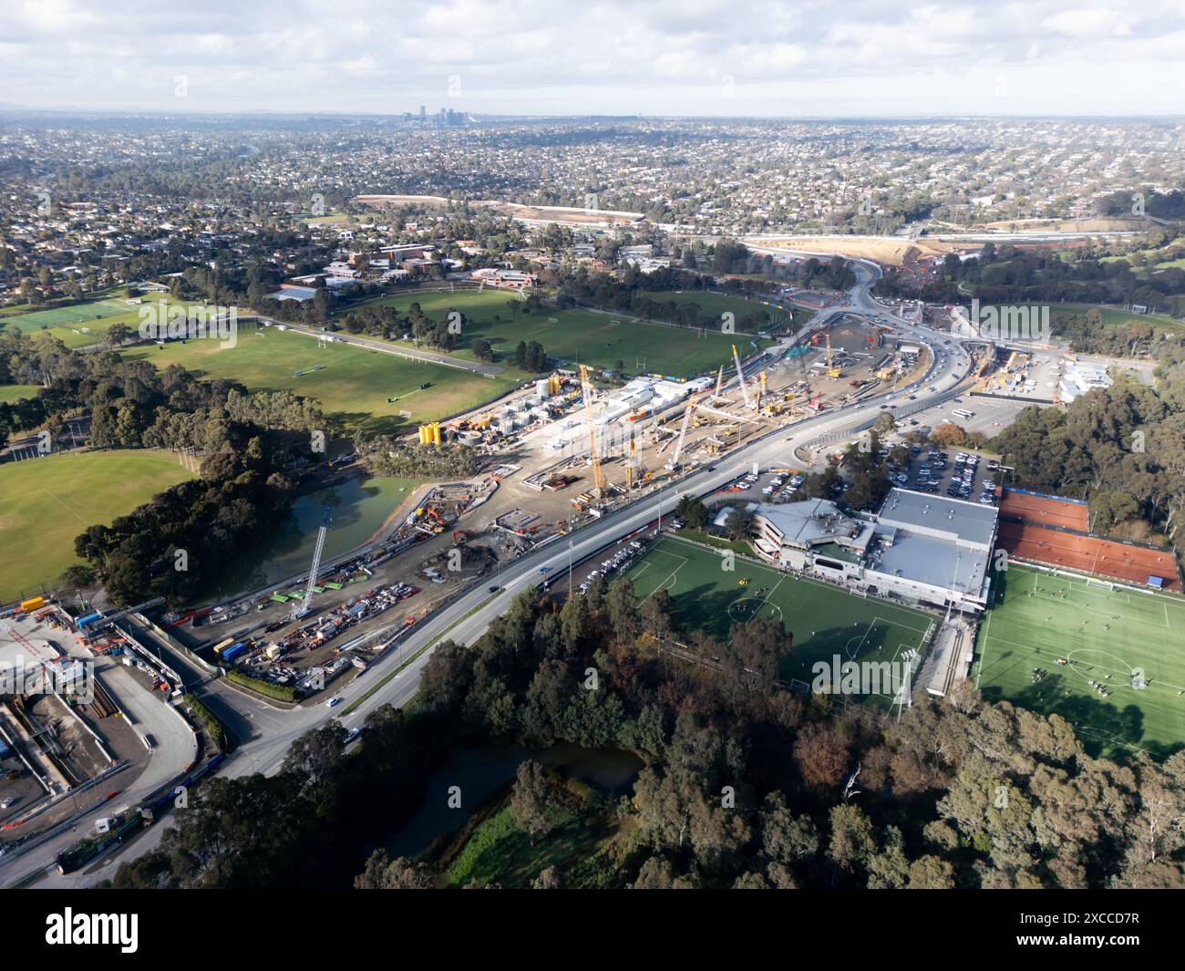 North East Link Under Construction in Melbourne Australia Stock Photo ...