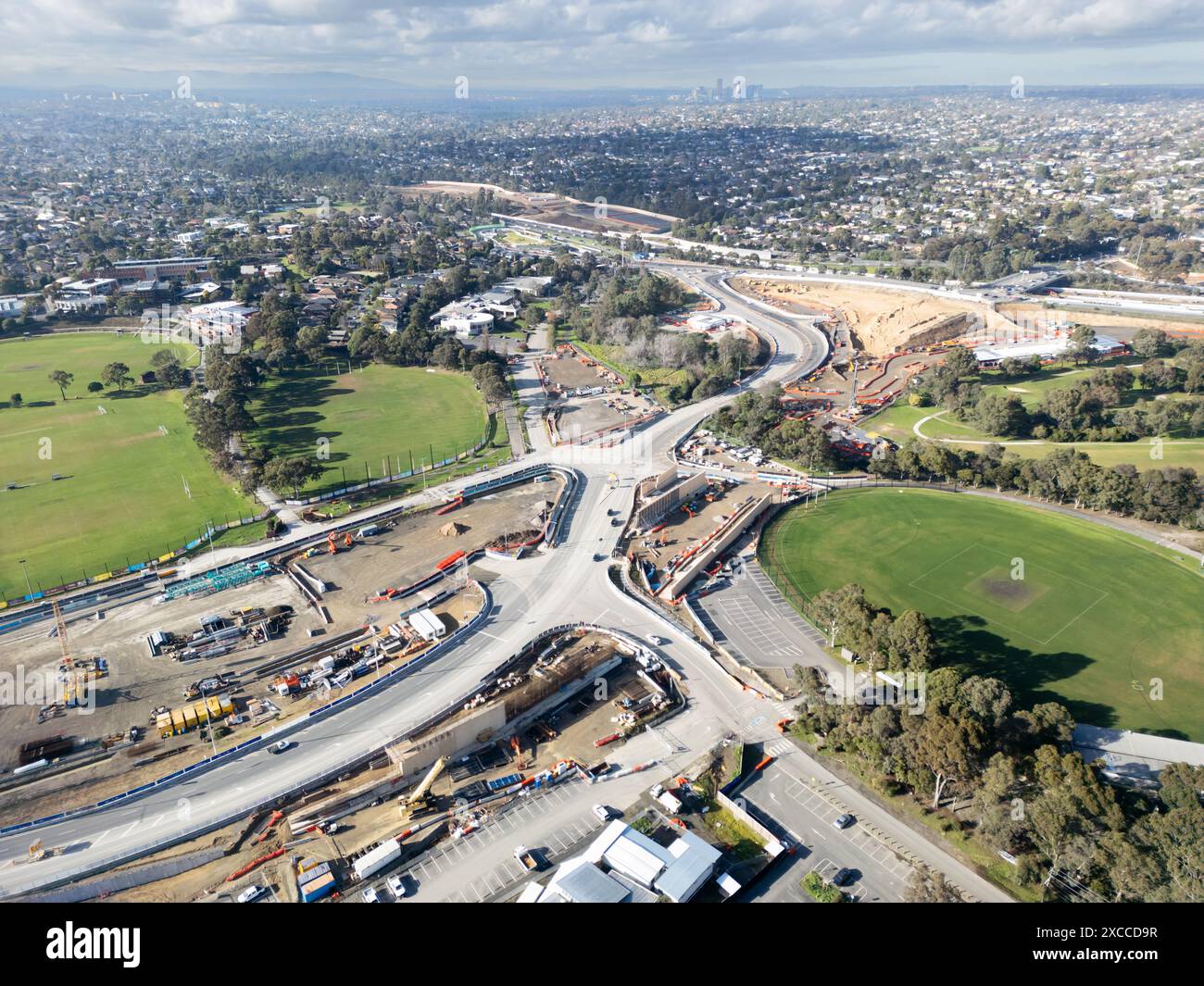 North East Link Under Construction in Melbourne Australia Stock Photo ...