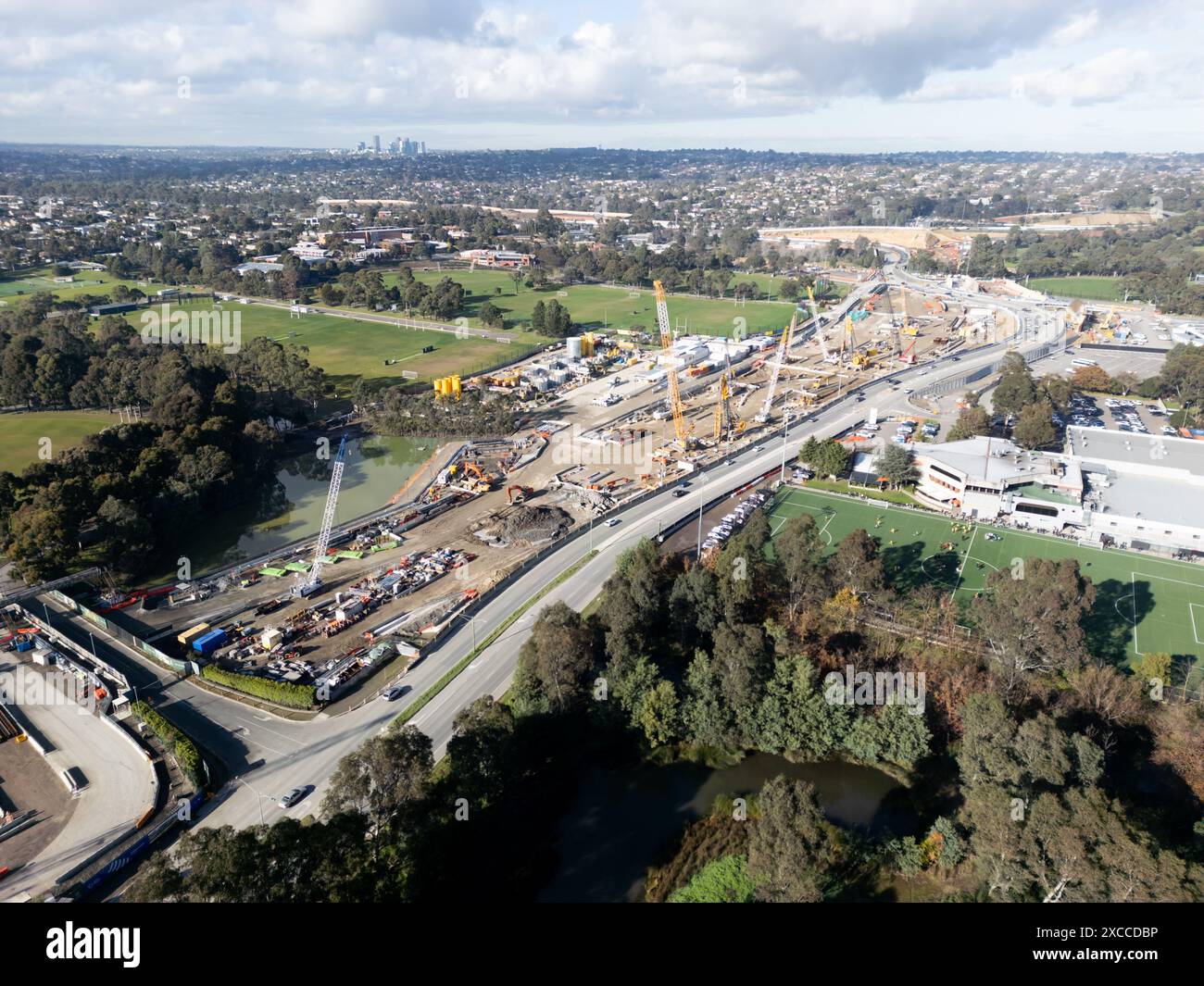 North East Link Under Construction in Melbourne Australia Stock Photo ...
