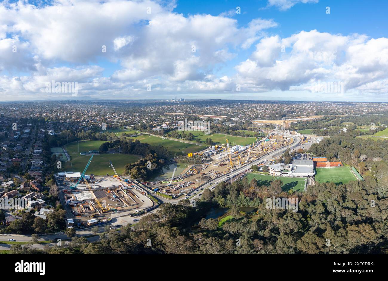 North East Link Under Construction in Melbourne Australia Stock Photo ...