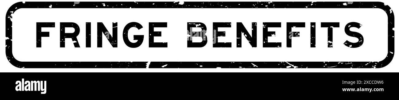 Grunge black fringe benefits word square rubber seal stamp on white background Stock Vector ...