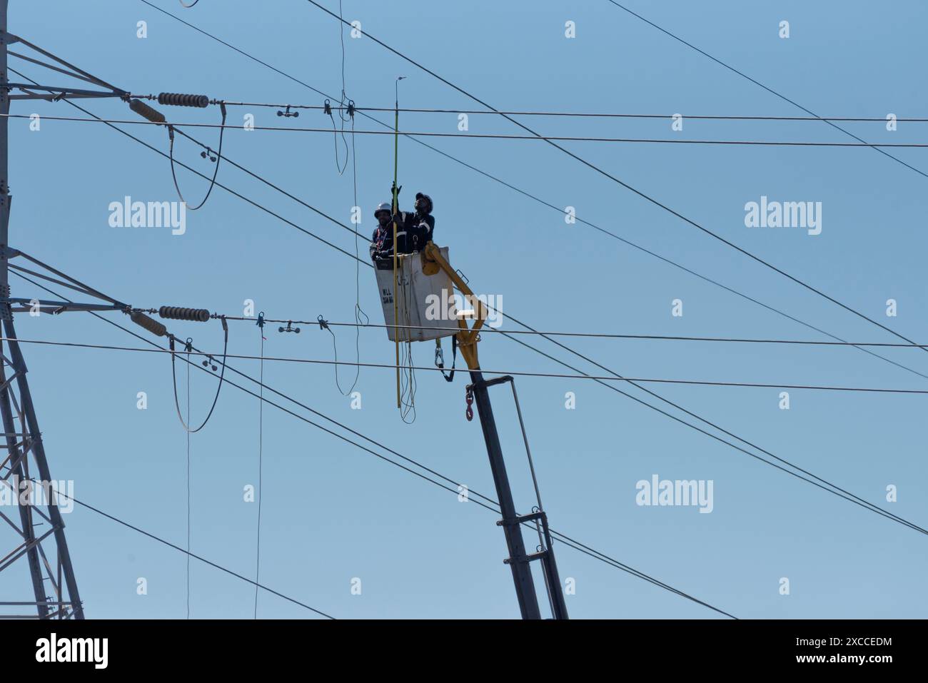 Hopefield, Western Cape, South Africa. 16. 04. 2024. Electrical power ...