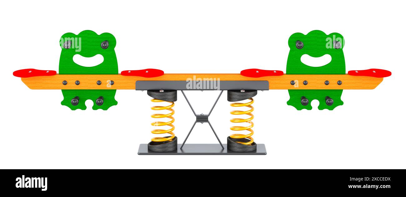 Balance swing for playground, 3D rendering isolated on white background ...