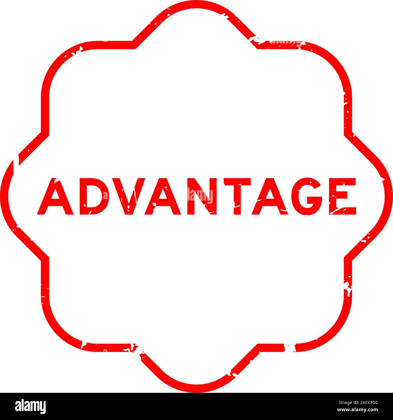 Grunge red advantage word rubber seal stamp on white background Stock Vector Image & Art - Alamy