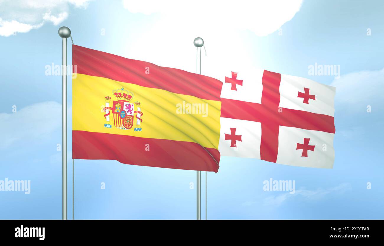 Georgia spain flag hi-res stock photography and images - Alamy