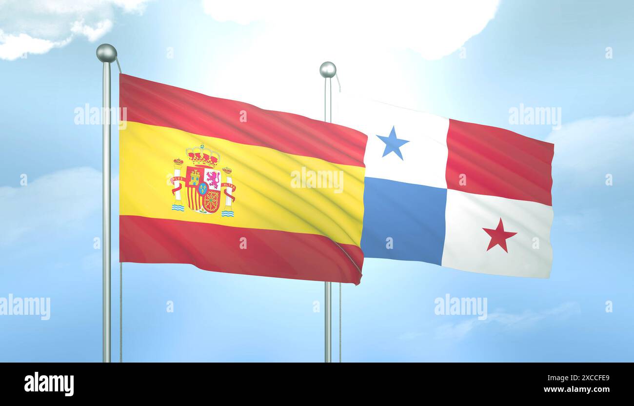 Map panama waving flag hi-res stock photography and images - Alamy