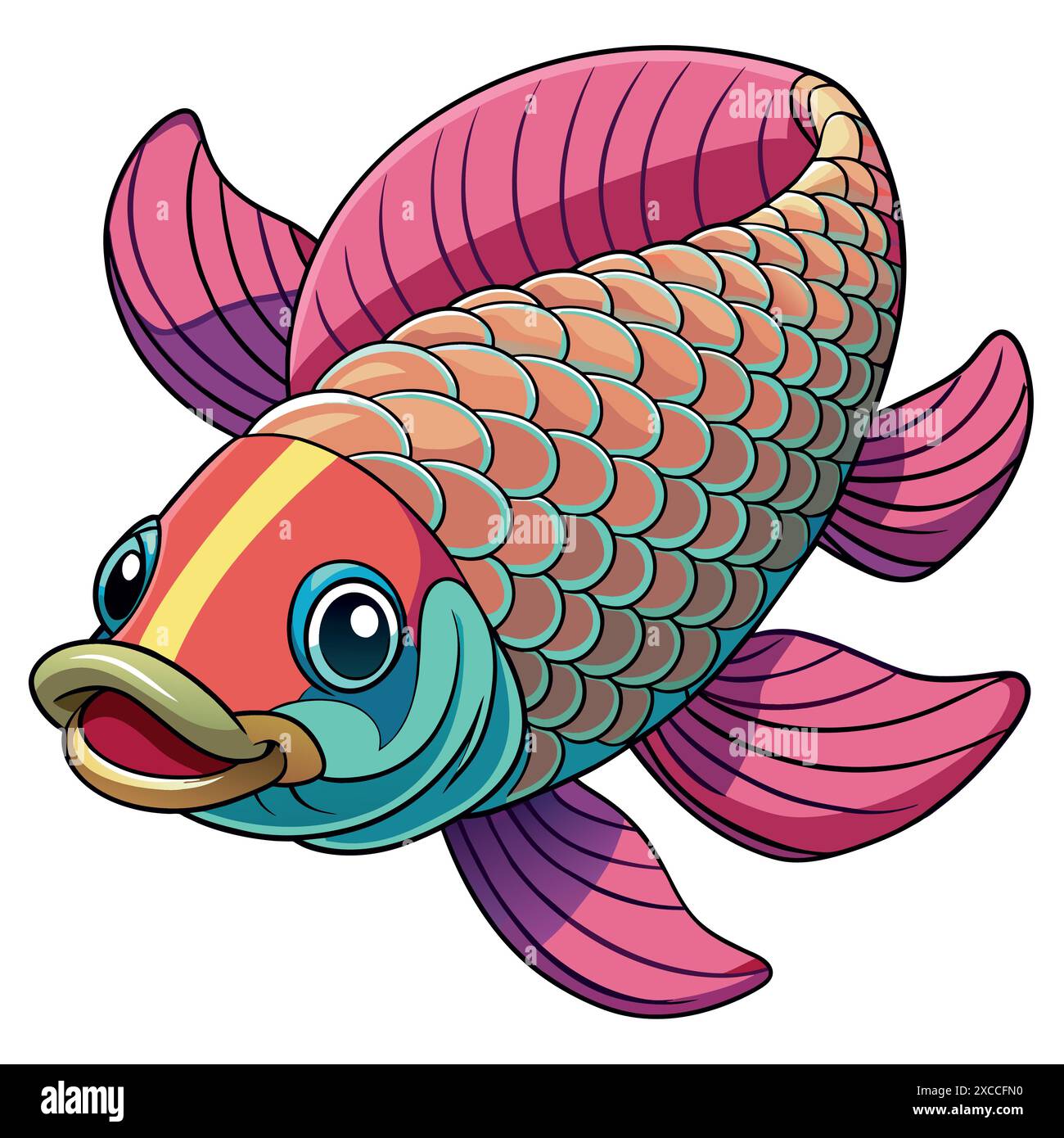 Arapaima fishing Stock Vector Images - Alamy