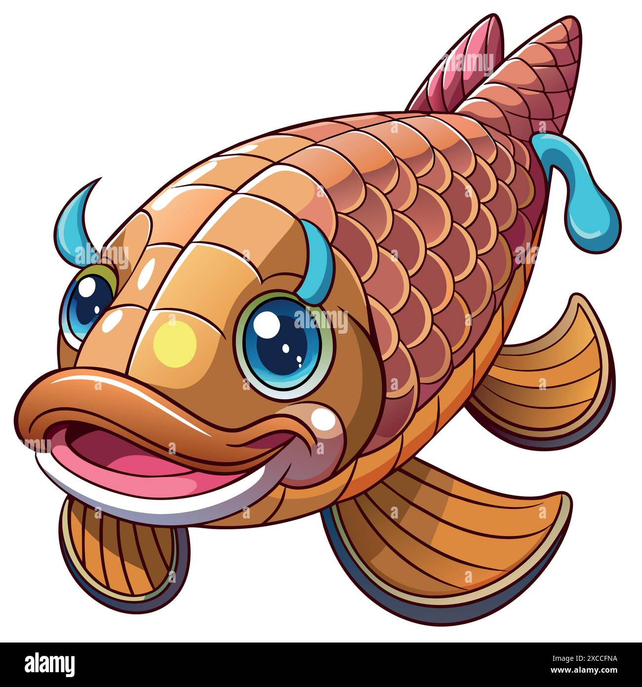 Arapaima fishing Stock Vector Images - Alamy