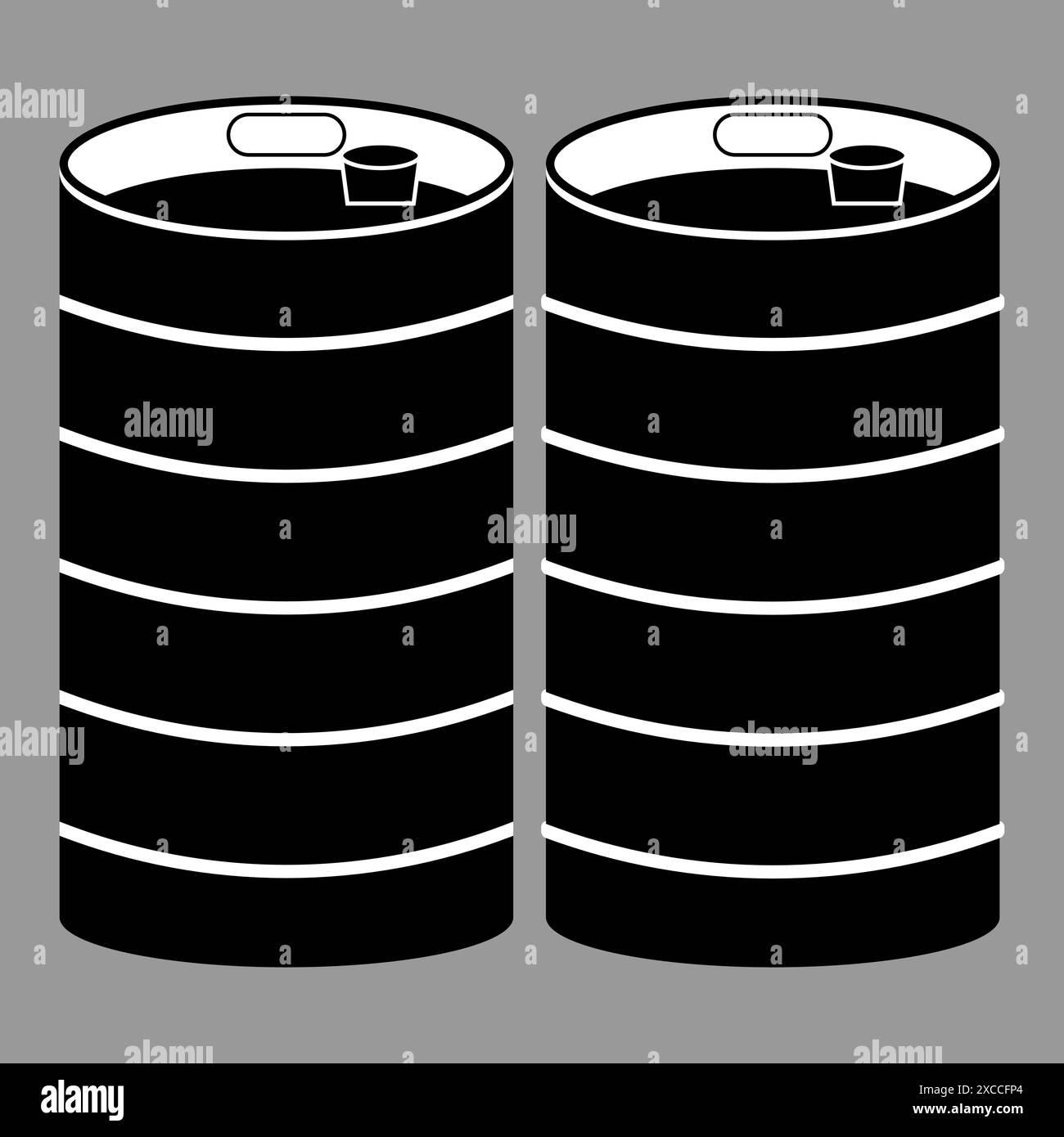 Metal beer keg.Vector illustration оn blank background Stock Vector ...