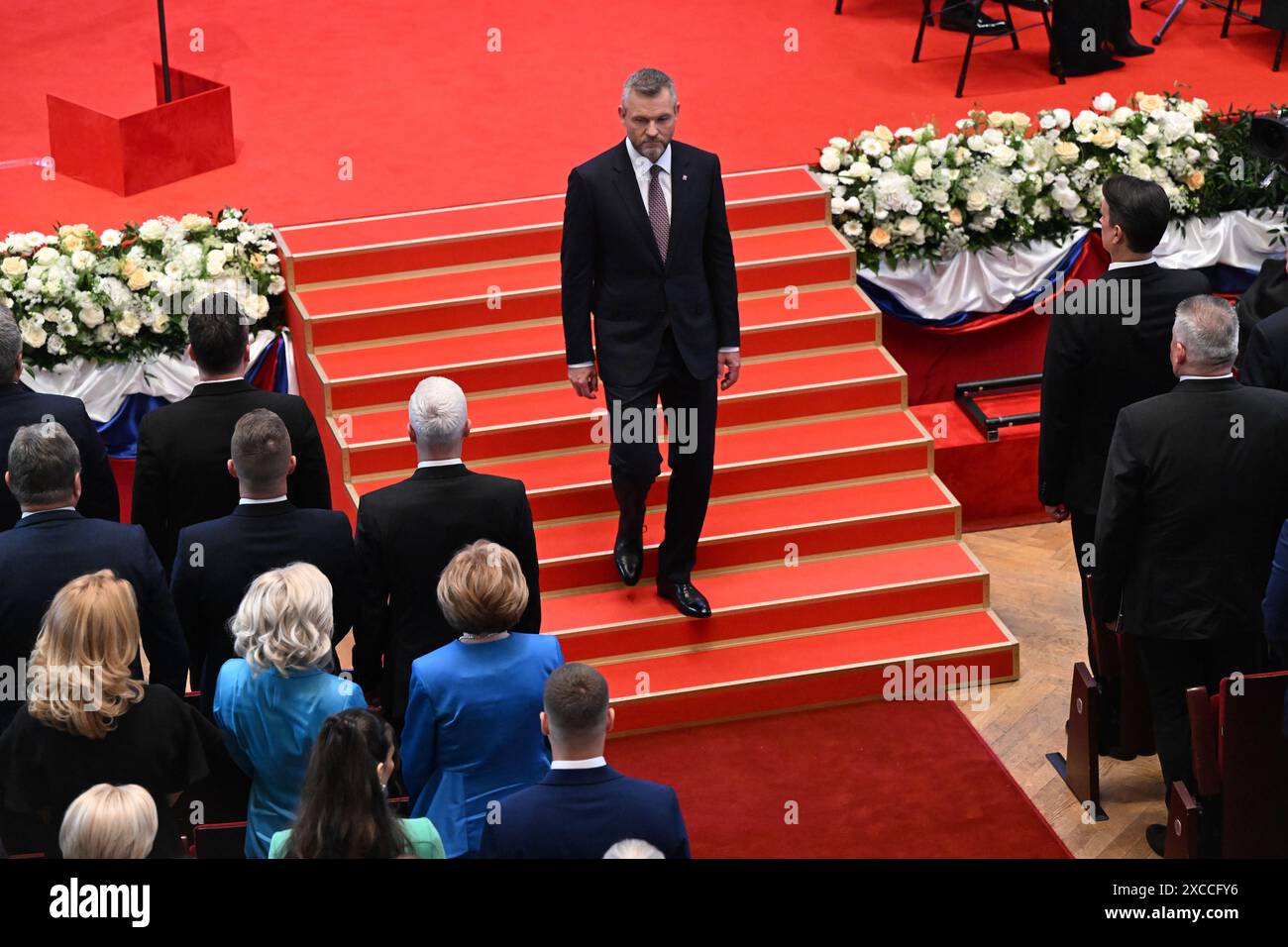 Bratislava, Slovakia. 15th June, 2024. New Slovak President Peter ...
