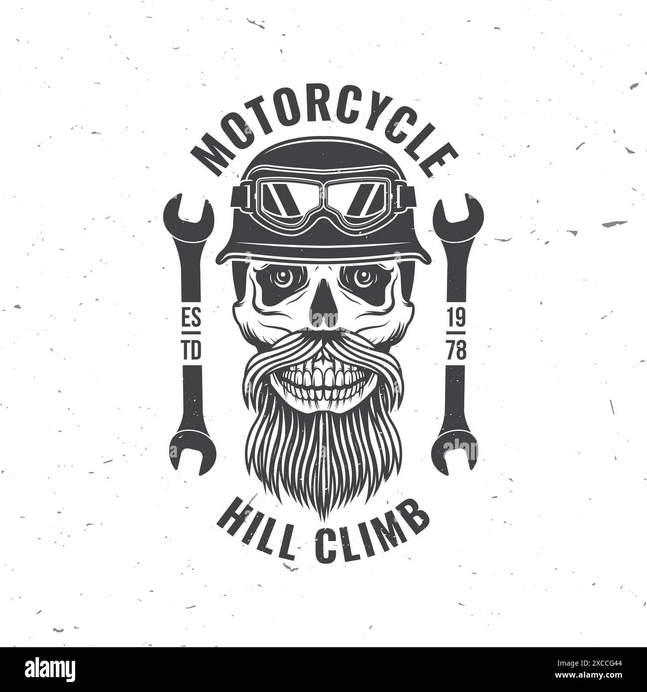 Motorcycle hill climb logo, badge, sticker. Vector illustration ...