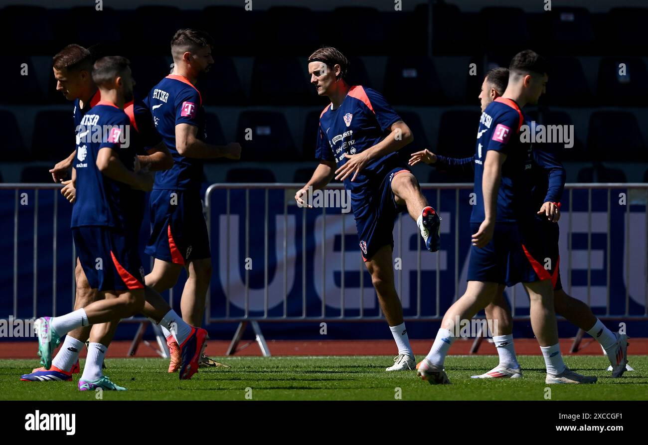 Neuruppin, Germany. 16th June, 2024. Croatia National Team is pictured ...