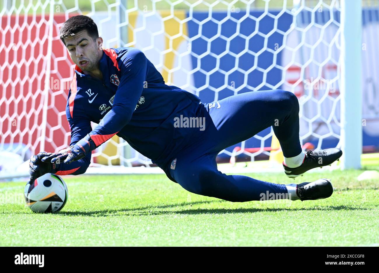 Croatia Goalkeeper Nediljko Labrovic is pictured during a training ...